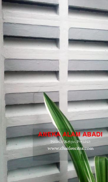 HASIL PEMASANGAN JALUSI BETON PADA DINDING