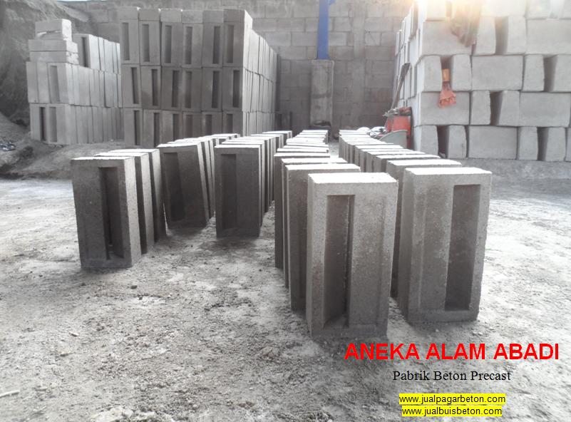 HASIL PEMASANGAN JALUSI BETON PADA DINDING